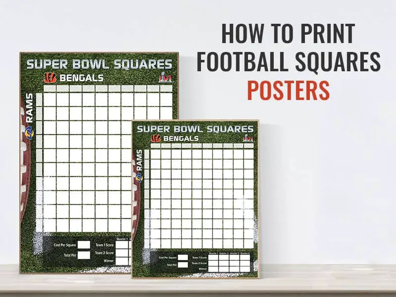 How To Print Posters For Football Squares or Super Bowl Squares - Play ...